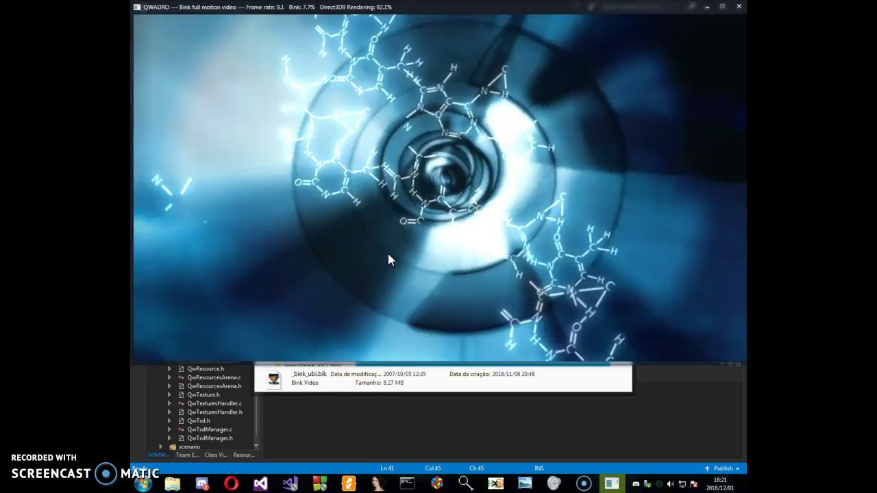 Decoding YV12 Bink-1 video with Qwadro. Testing Ubisoft game intro ...