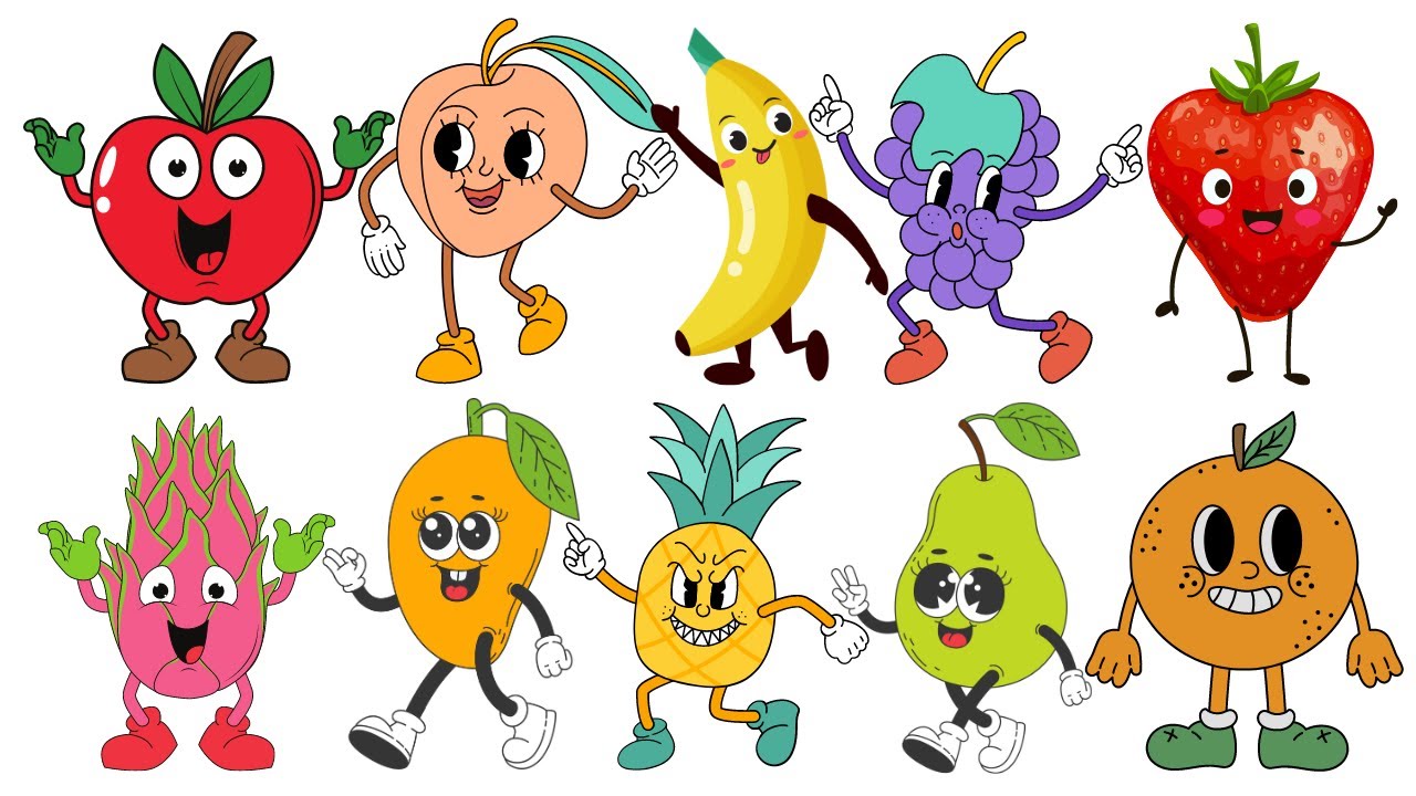 Meet the Fruit Squad: Fun Cartoon Fruits for Kids! - YouTube