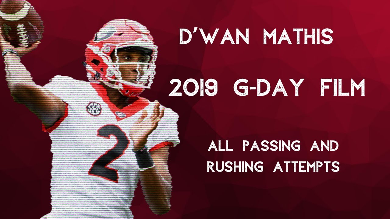D'wan Mathis G-Day Film - All Passing and Rushing Attempts - YouTube