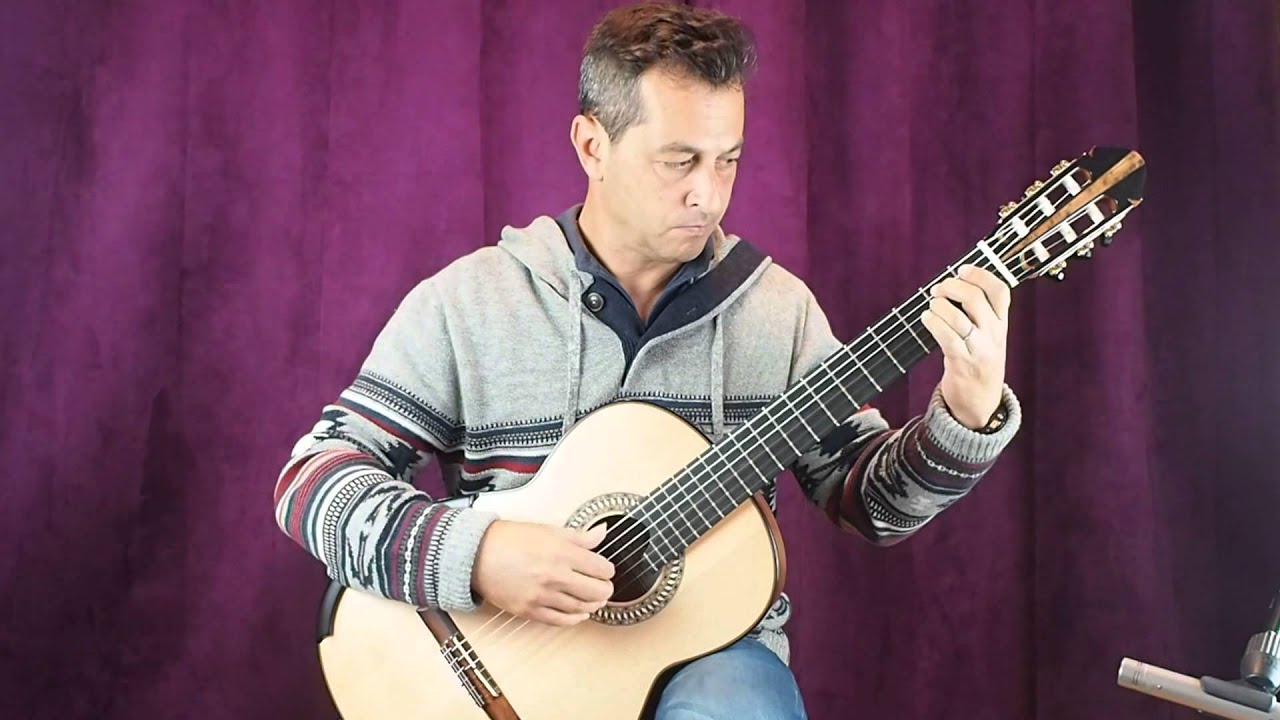 Allan Bull 2015 lattice concert guitar demo Fortea www.concert ...