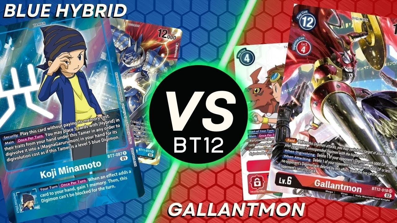 Digimon TCG [BT12] Blue Hybrid VS Gallantmon - YouTube