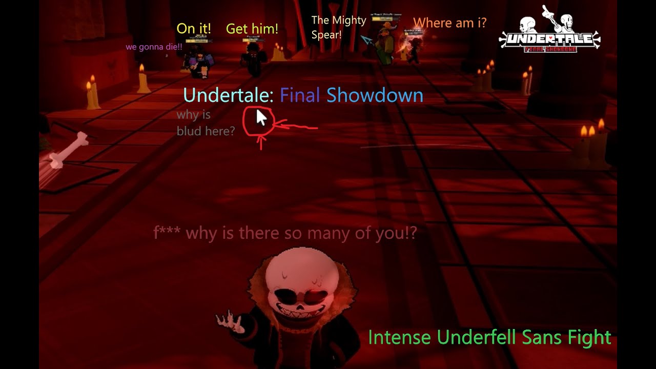 Undertale: Final Showdown - Intense Fight with Underfell Sans | Roblox ...