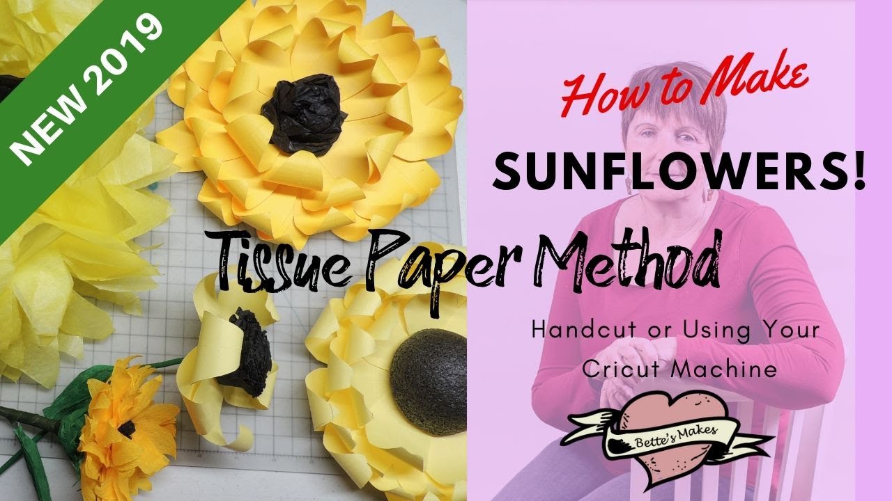 Diy Sunflowers Tissue