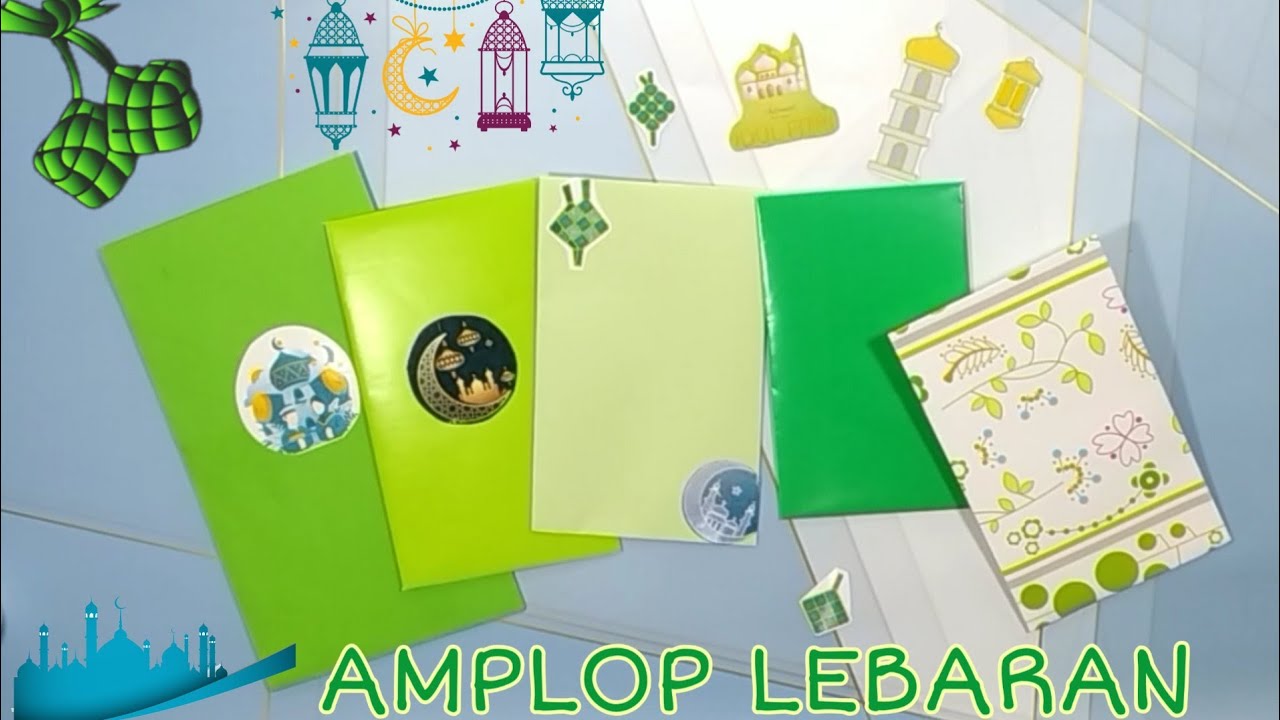 TUTORIAL MUDAH MEMBUAT AMPLOP LEBARAN IDUL FITRI DARI KERTAS ORIGAMI ...