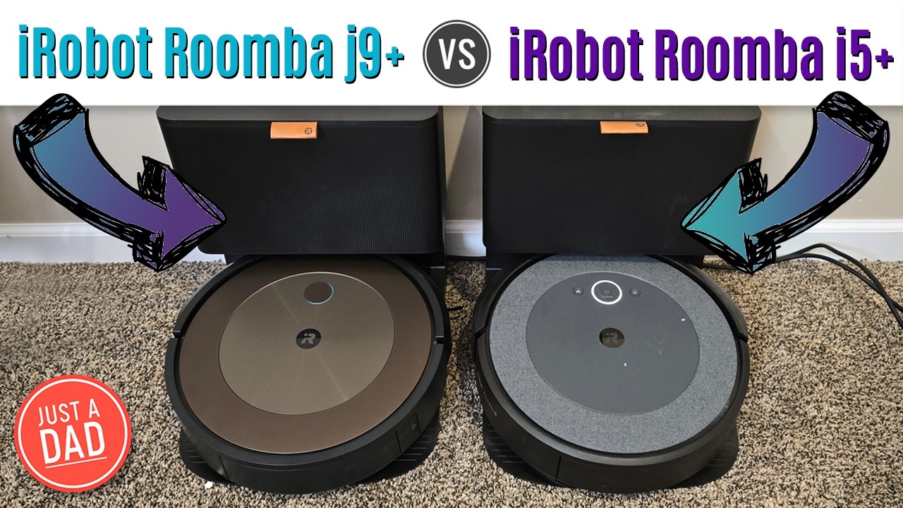 iRobot Roomba j9+ vs i5+ Self-Emptying Robot Vacuum COMPARISON - YouTube
