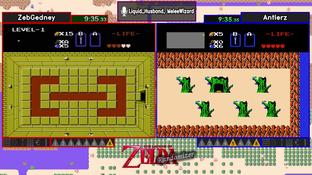 ZebGedney vs Antlerz. Zelda 1 Randomizer Tournament 2018 - YouTube