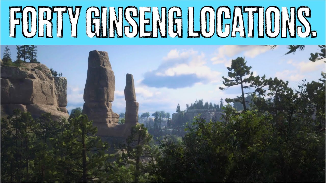 Red Dead Redemption II. 40 Ginseng Locations. - YouTube