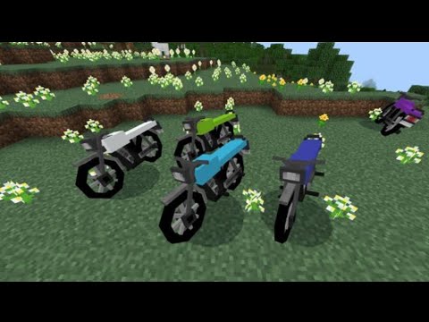 The Minecraft Simple Motorcycles Addon Minecraft! - YouTube