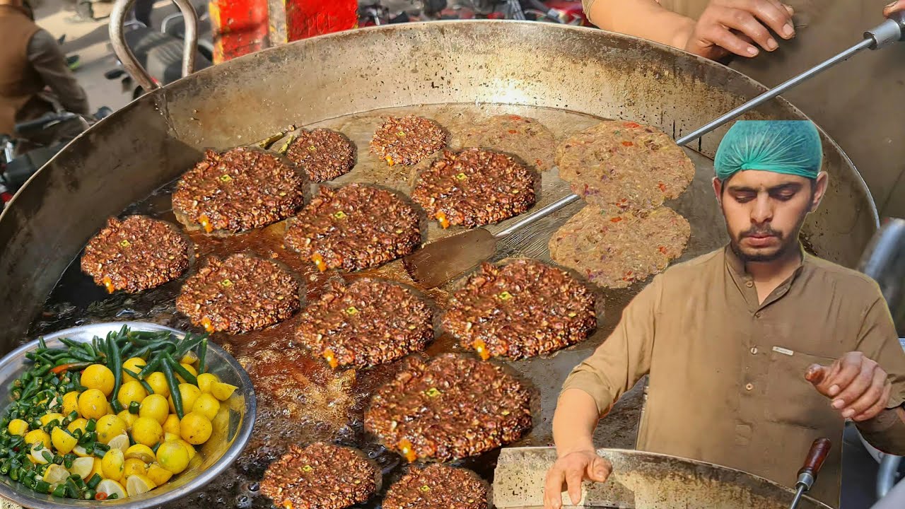 Hot & Spicy Peshawari Chapli Kabab || Street Food Chapli Kabab - YouTube