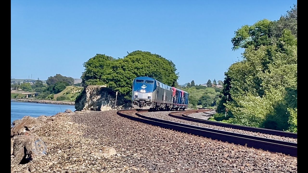 AMTRAK ferry of pair of Siemens ALC-42s #329 and #330 from its Florin ...