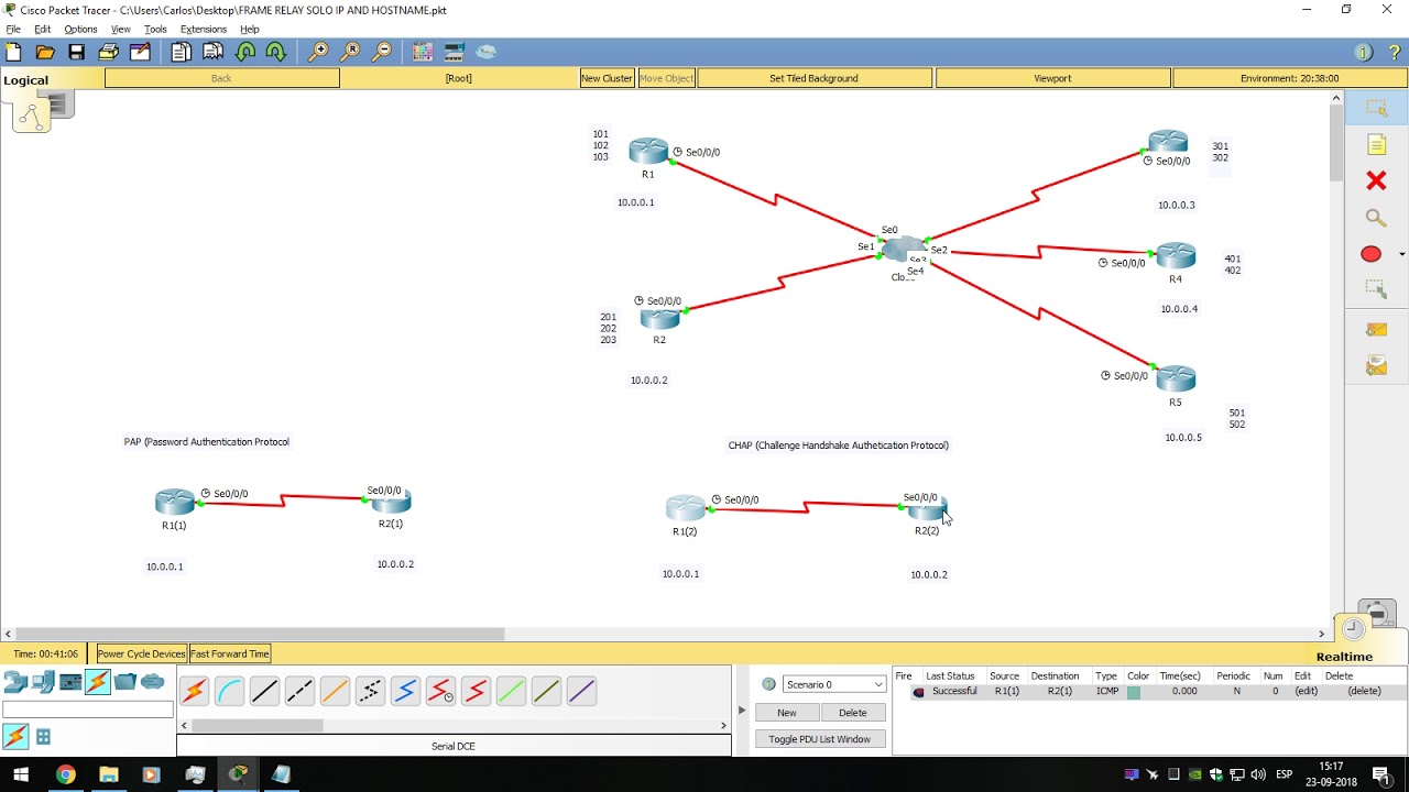 Como configurar CHAP packet tracer español latino - YouTube