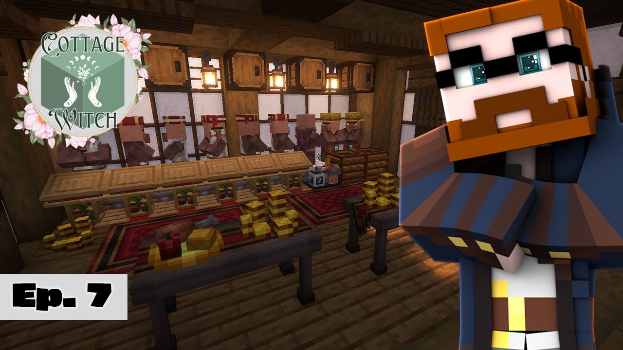 Fully Enchanted! 💪 Cottage Witch Modded Minecraft - Episode 7 - YouTube