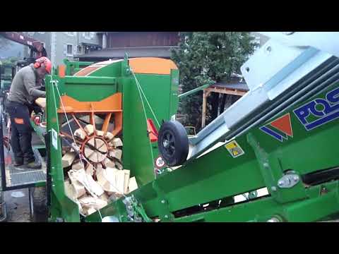 Linia produkcyjna drewna kominkowego - SpaltFix K-440 Multi & LogFix ...