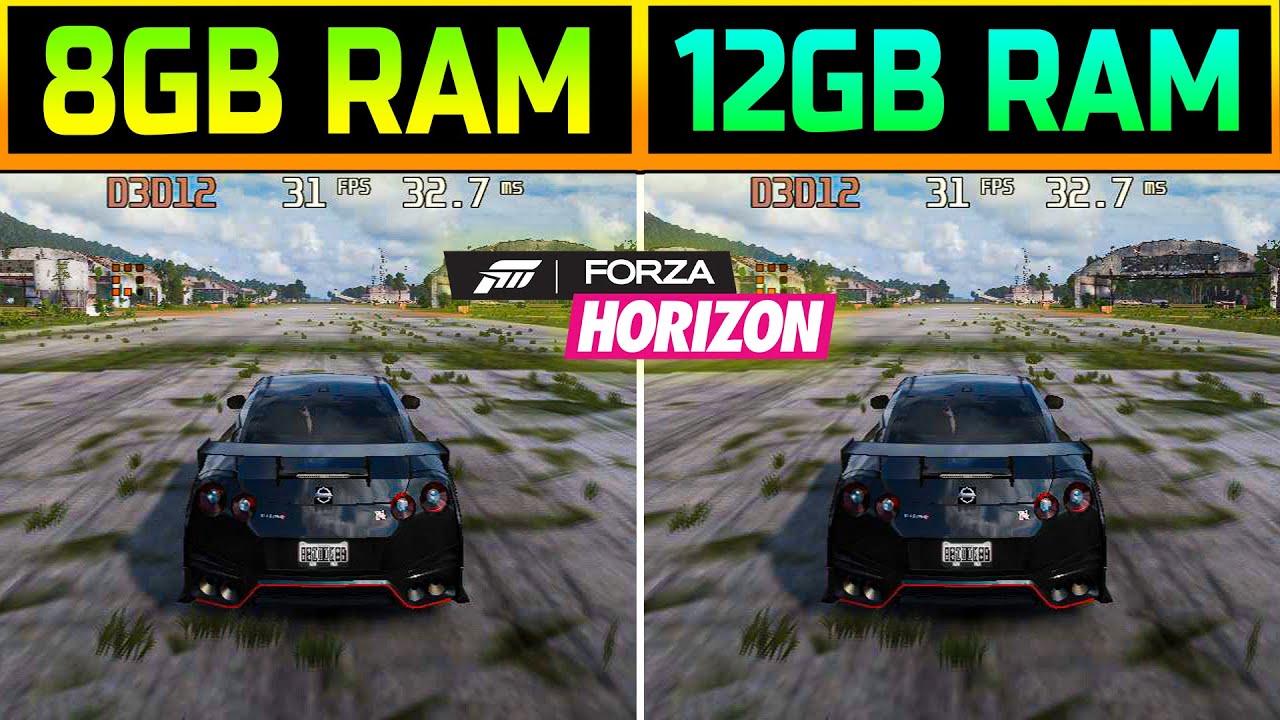 8GB RAM vs 12GB RAM | Forza Horizon 5 - YouTube