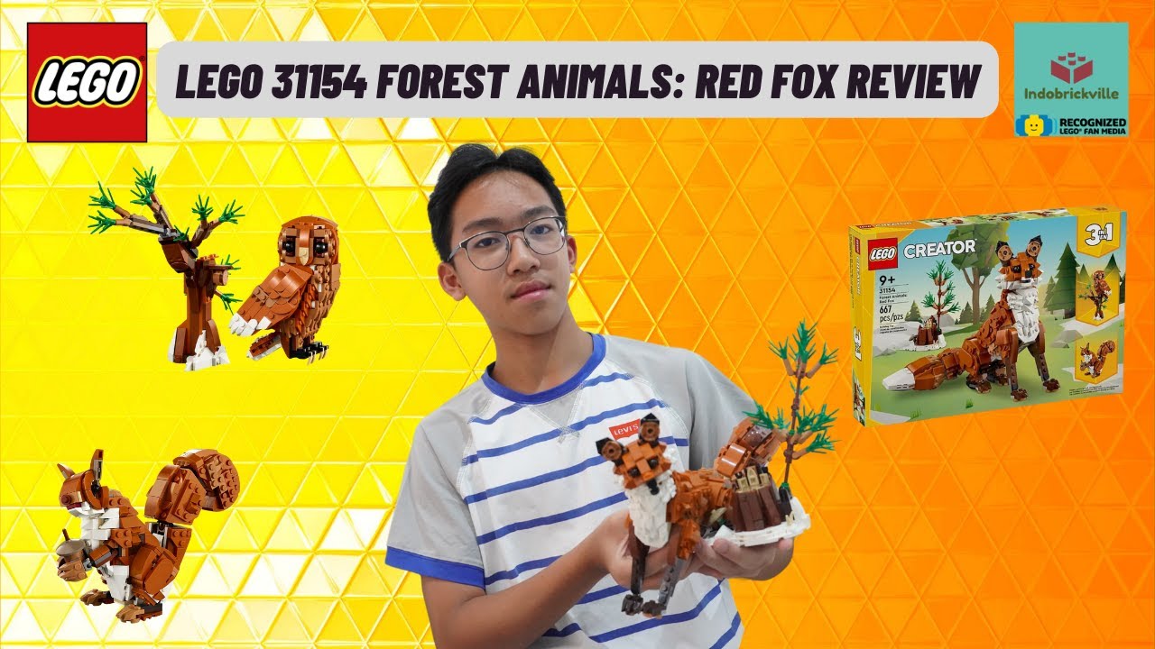 LEGO 31154 Forest Animals: Red Fox Review from the Creator 3-in-1 theme ...