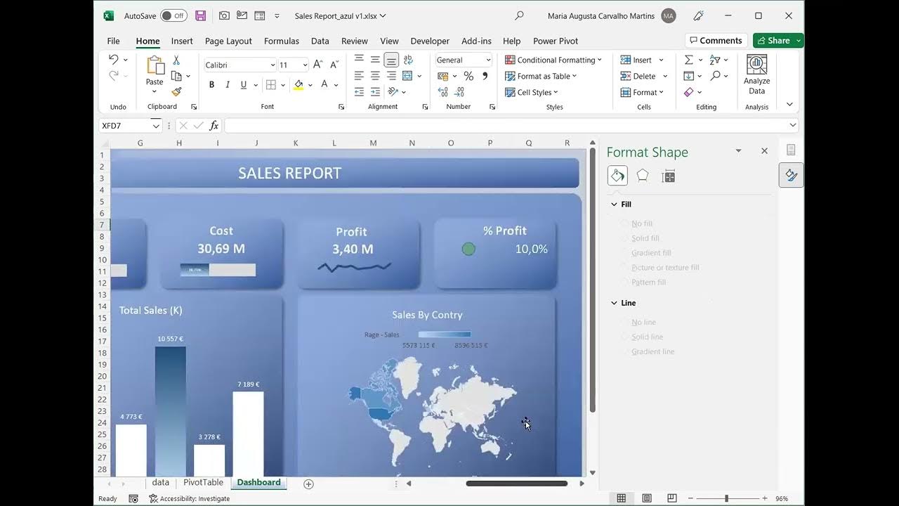 Dashboard Excel - YouTube