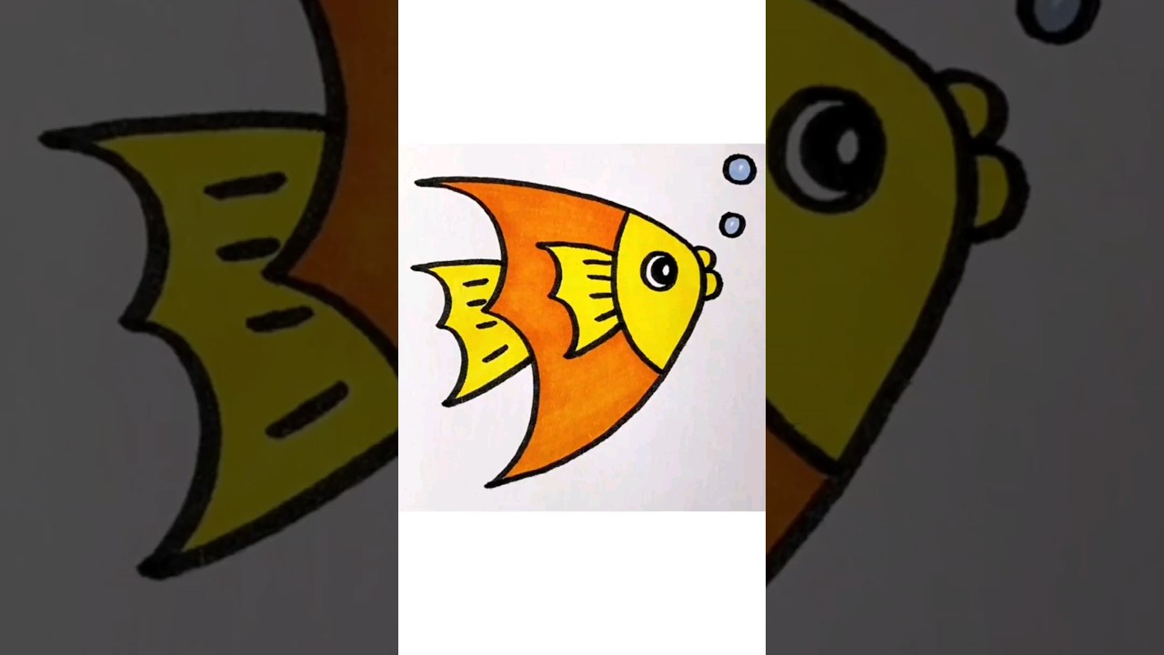 A Simple Drawing Method for Little Fish - YouTube