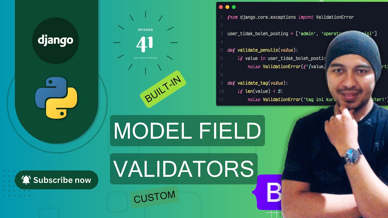 Django 4 2 LTS Model Field Validators YouTube Django 4 2 LTS Model Field Validators YouTube