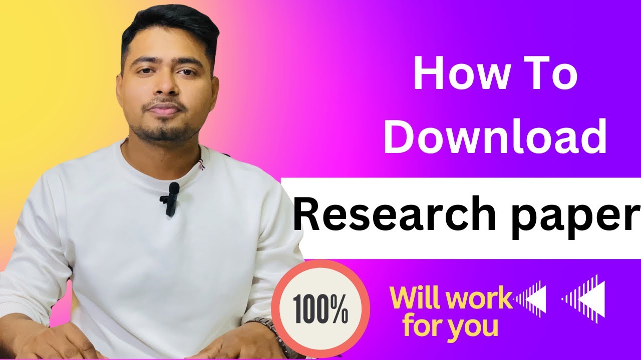 How to Download Research Paper for free - YouTube