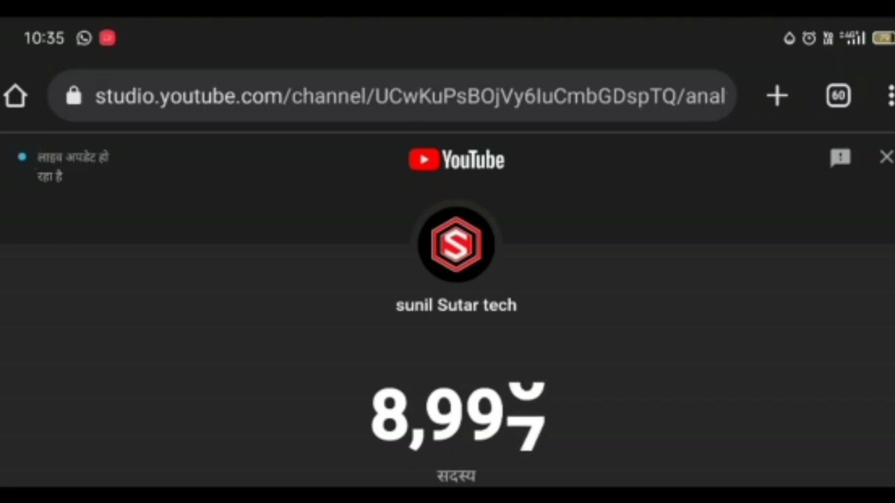 Live🛑 9000 Subscriber counting || special video...🔥🔥🔥 - YouTube