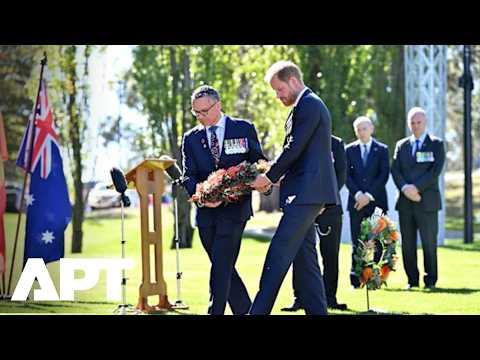 Prince Harry Pays Tribute To Fallen Soldiers At Australian War Memorial | APT