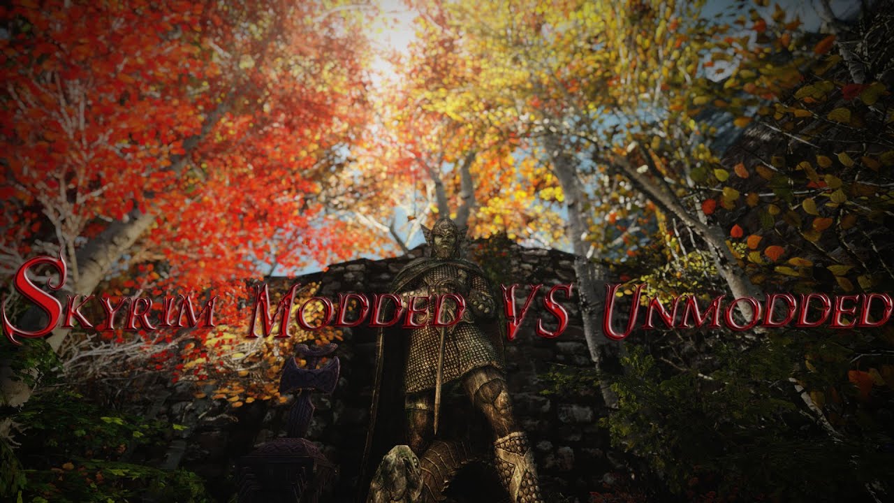 Skyrim Opening Scene Modded vs Unmodded - YouTube