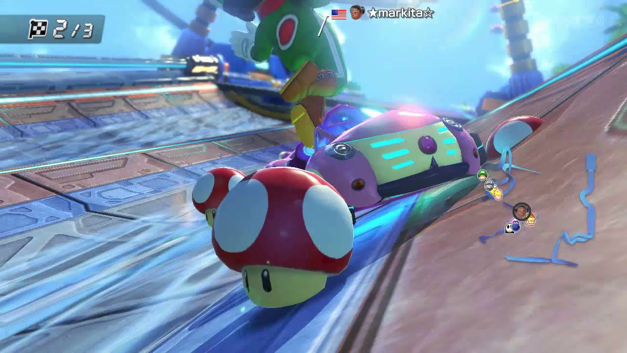 Wii U - Mario Kart 8 - Big Blue - YouTube