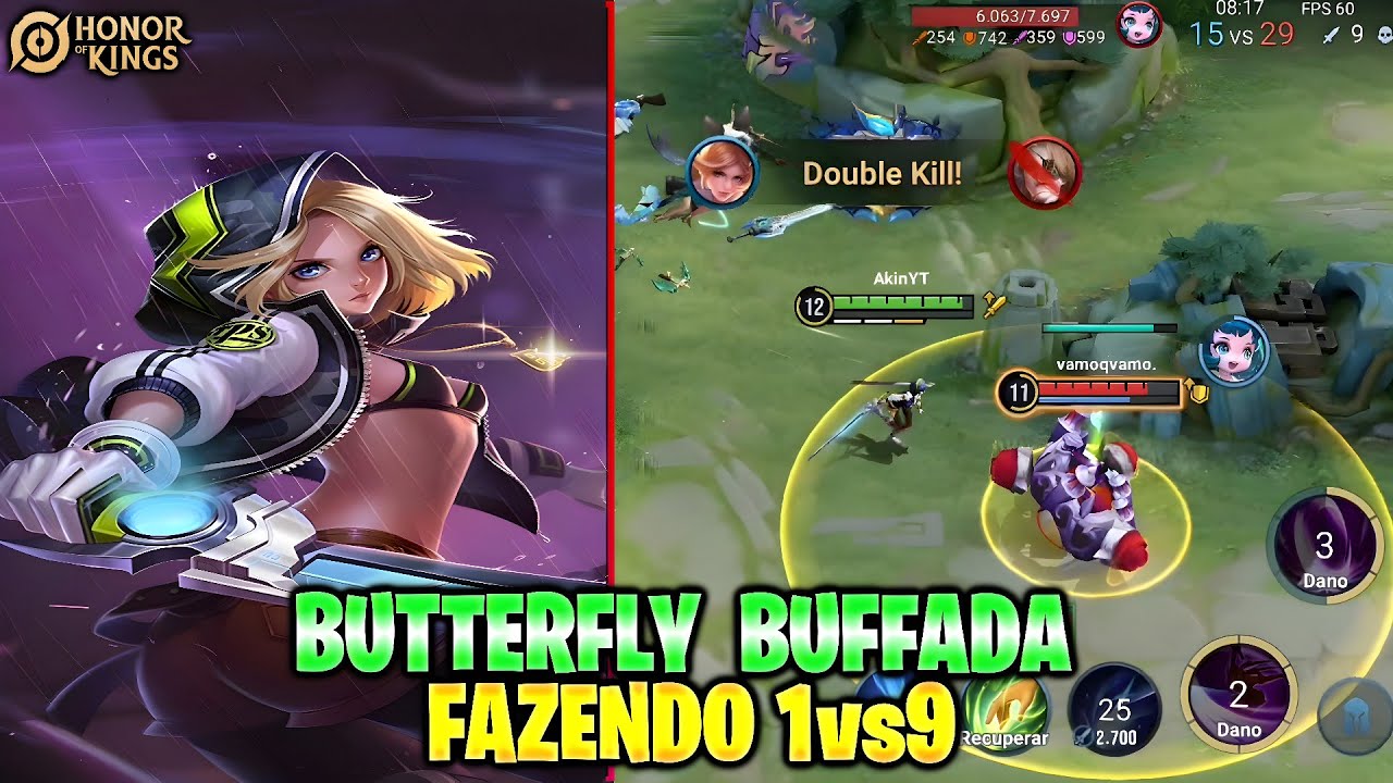 BUTTERFLY RECEBEU BUFF mesmo fazendo 1vs9 é IMPOSSIVEL CARREGAR OS BOTS ...