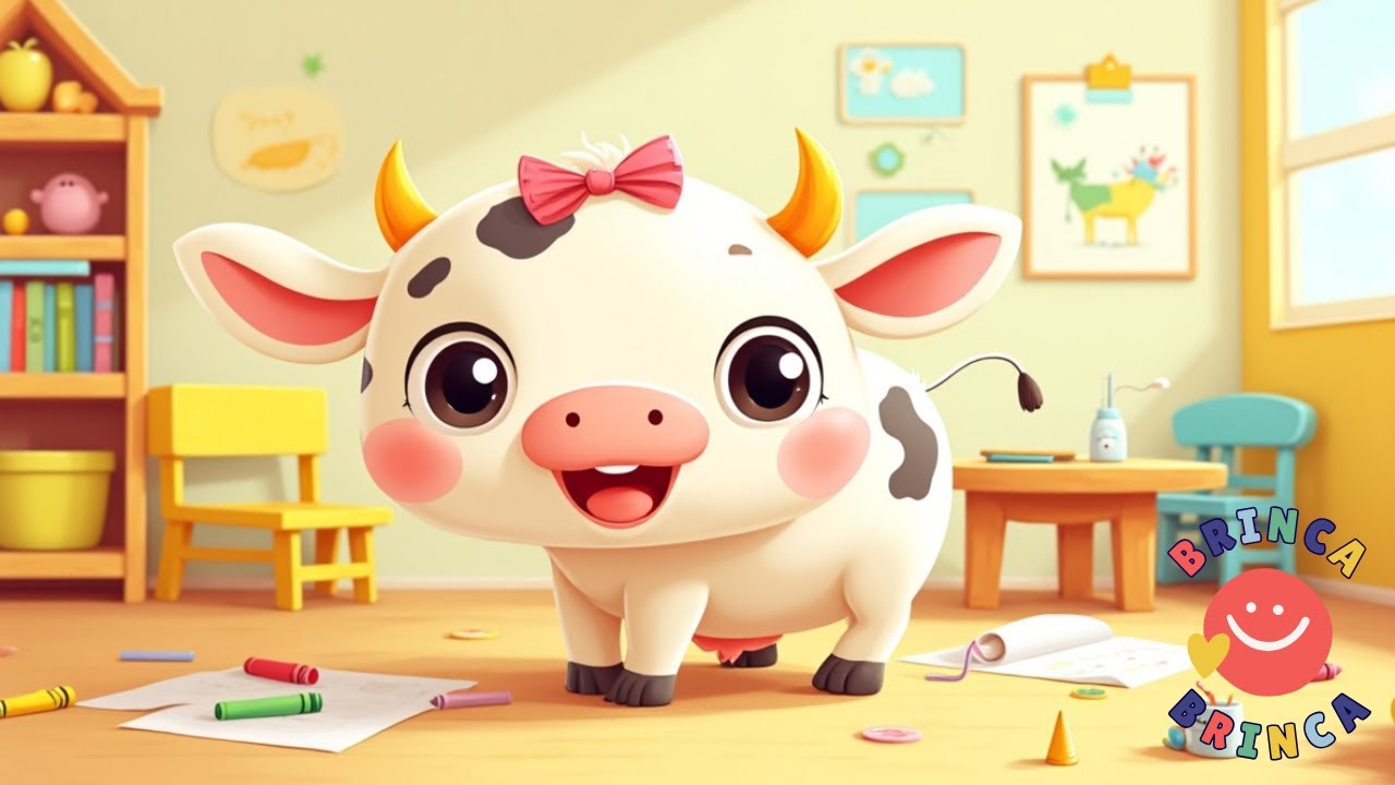 Lola la vaca en sus cinco escenarios 🌾🎡📚🏖️🏠 | Música infantil completa ...