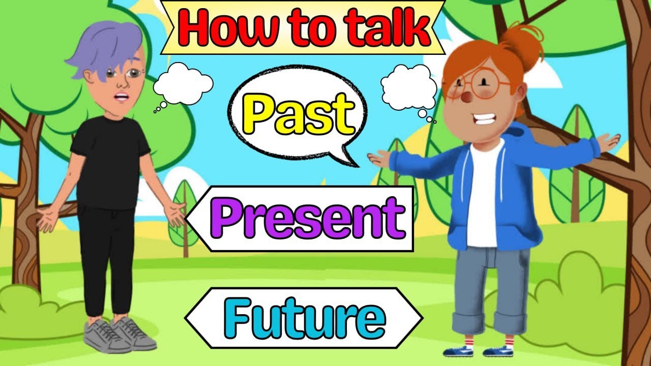 How to talk Present, Past, Future | English Conversation For Kids ...