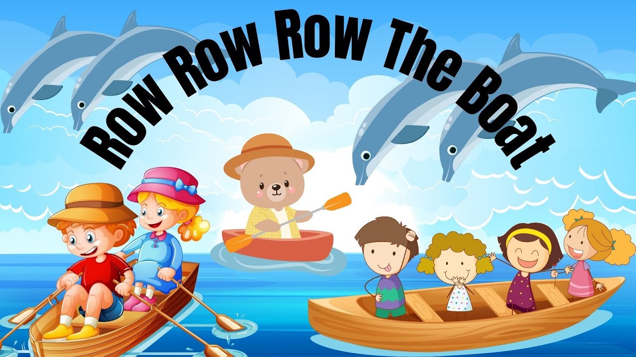Row Row Row The Boat Rhymes | English Rhymes | English kids Channel # ...