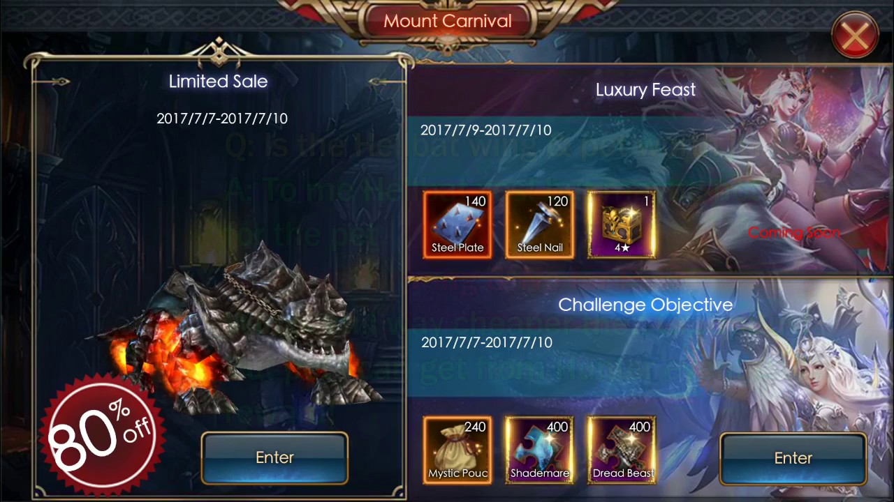 Legacy of Discord : Furious Wings - NEW DREAD BEAST MOUNT FOR 3K DIA ...