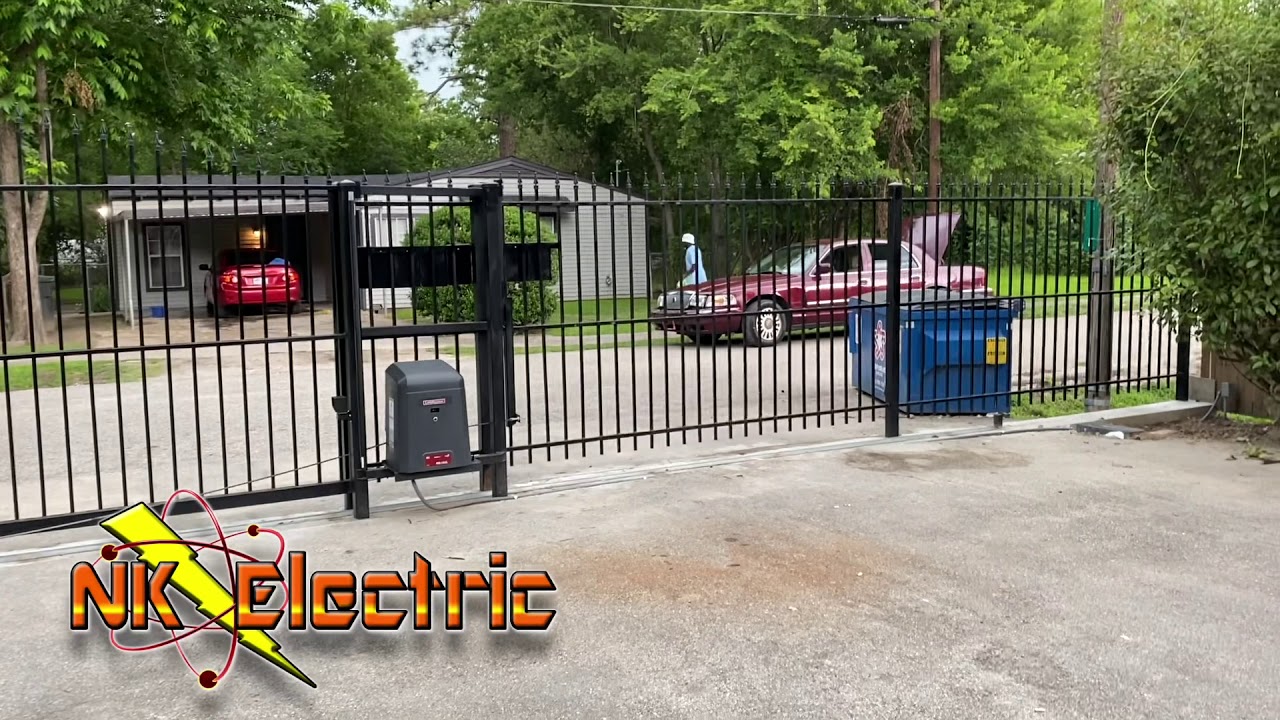 NK Electric - Slide Gate Installation - YouTube