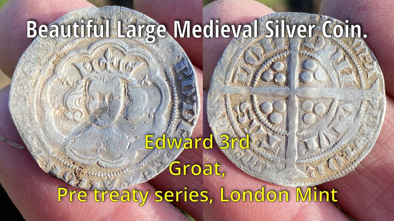 Massive Medieval Groat Hammered Silver Coin. Edward 3rd Groat Pre ...