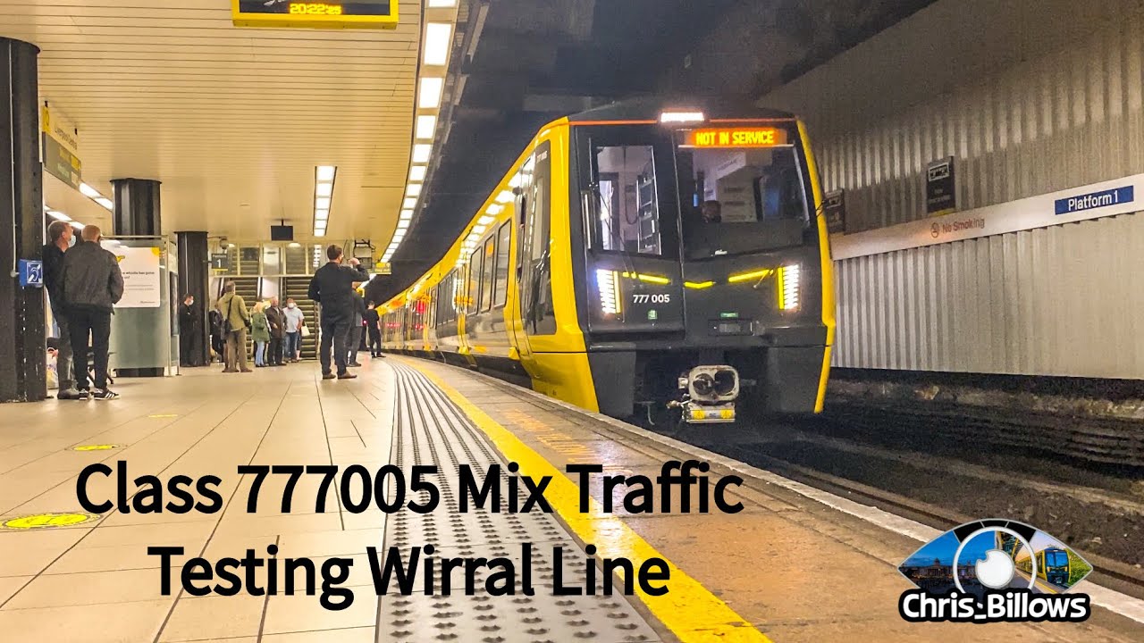 Merseyrail Class 777 Wirral Line Traffic Test - YouTube