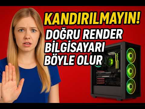 Mimarlar Kandırılmayın! Doğru Render Bilgisayarı 2025 ! #mimaritasarım #mimariproje