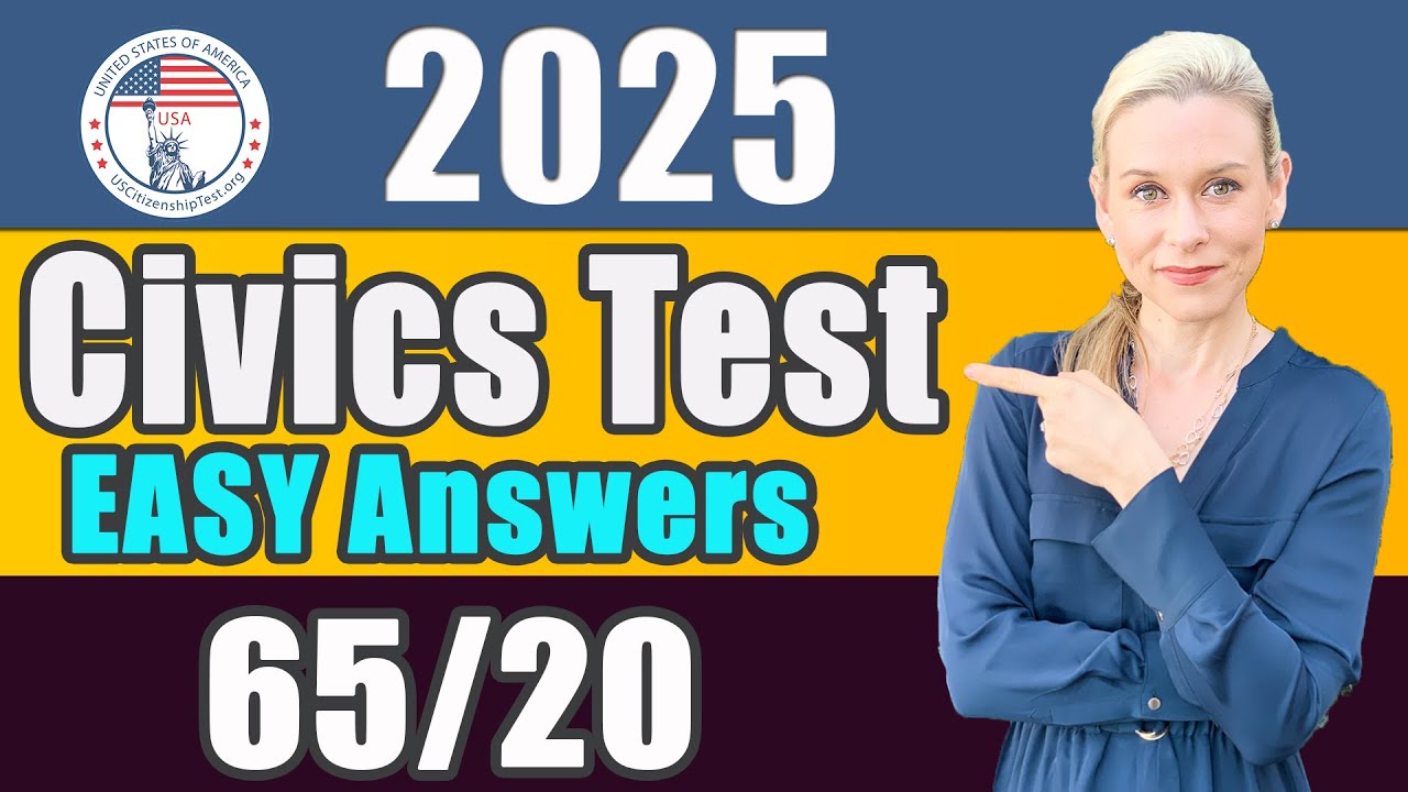 US Civics Test 65/20 Exemption Civics Questions and EASY answers ...