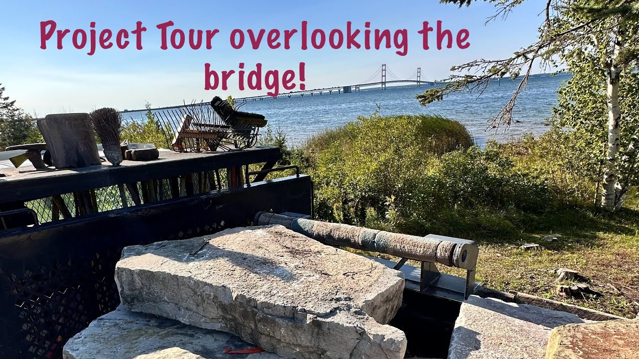 Northern Project Tour of a stunner overlooking the Mackinac Bridge ...