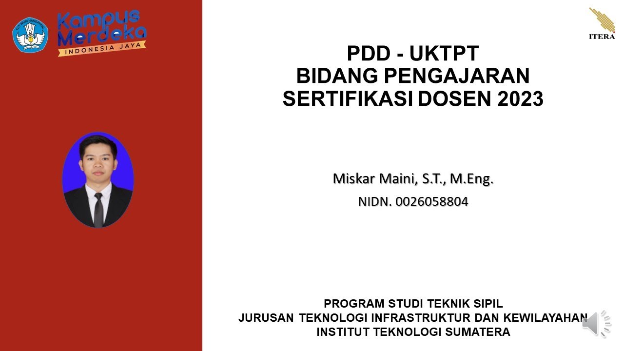 PDD UKTPT Bidang Pengajaran | Miskar Maini | Prodi Teknik Sipil-JTIK ...
