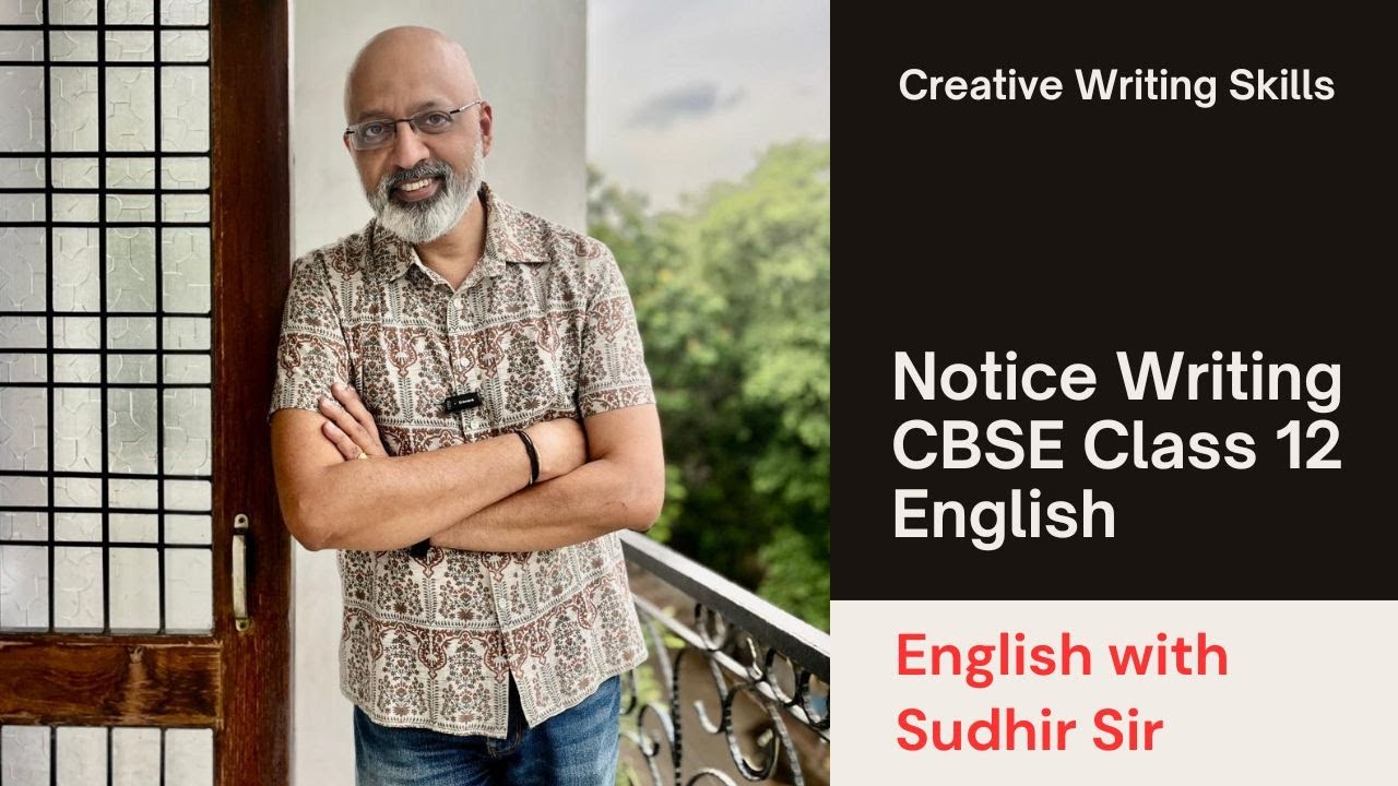 Notice Writing - Creative Writing Skills | CBSE Class 12 English ...