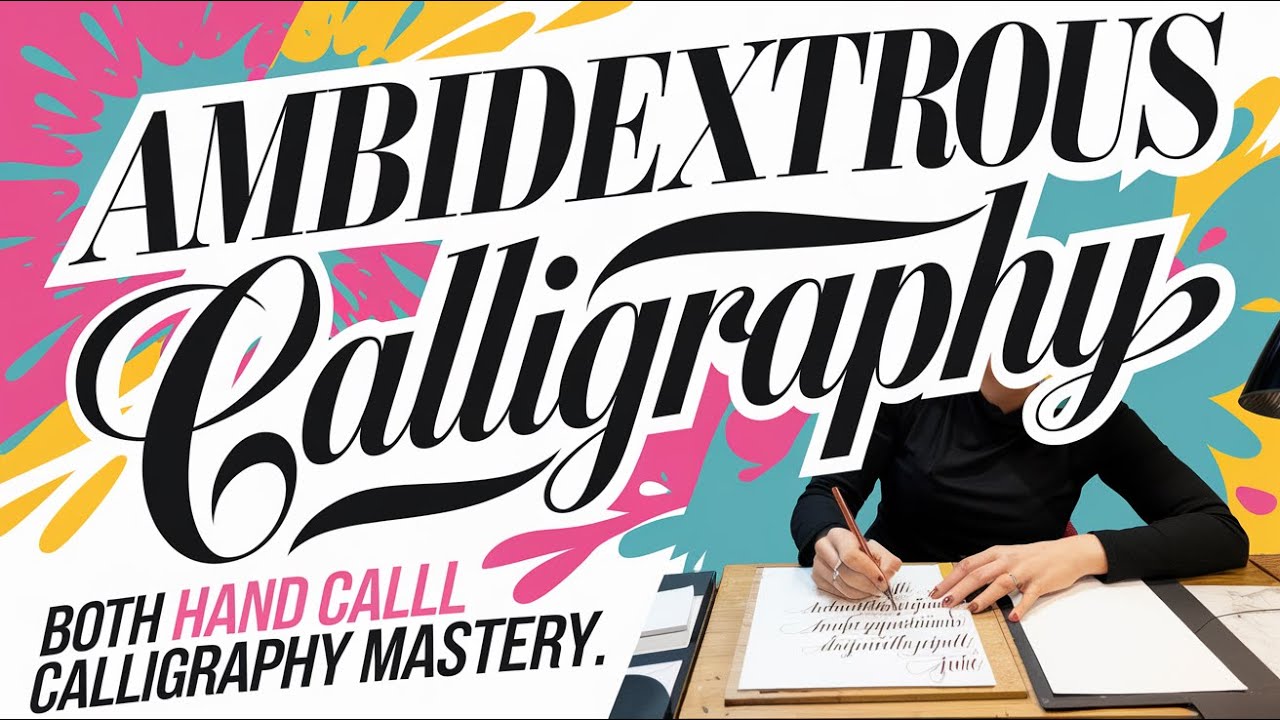 Write with both hands for calligraphy | Ambidextrous Calligraphy | In ...