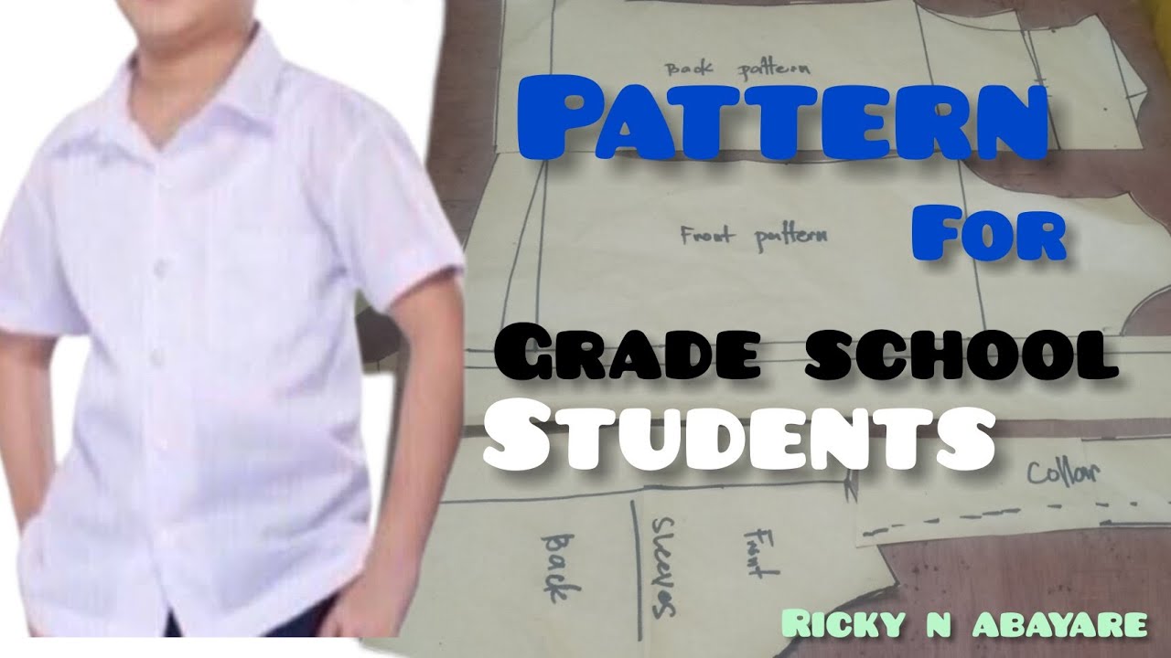 how to make pattern polo uniform for Grade school students?by Ricky n ...