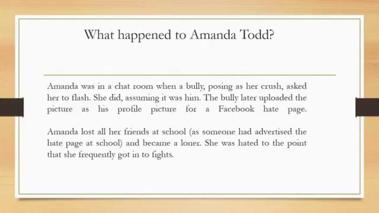 The Story of Amanda Todd - YouTube