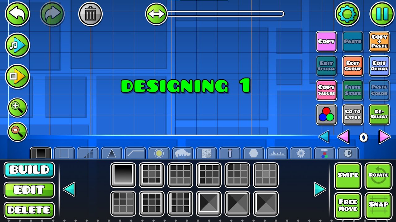 making a geometry dash demon level since i got bored (pt.1, designing ...