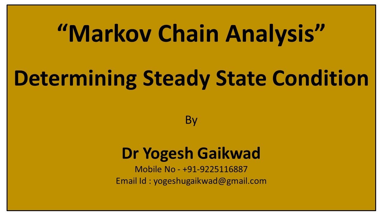 02 Markov Chain Analysis - YouTube