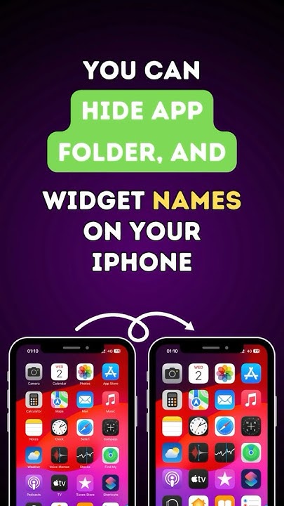 Hide App and Widget Names #how #apple #large #icons #ios18 #iphone # ...