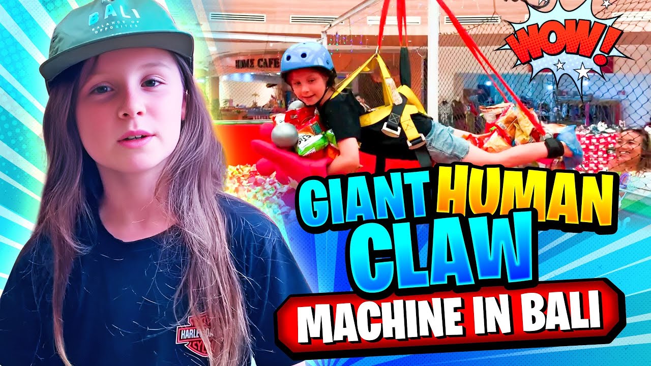 Check Out This Epic Giant Human Claw Machine In Bali! - YouTube
