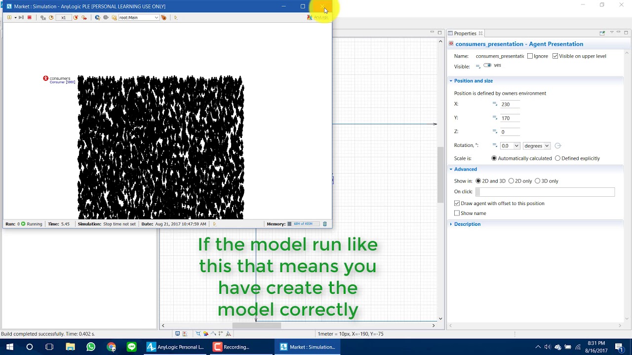 Modul 7 Agent Based With Anylogic Basic Tutorial Youtube 5442