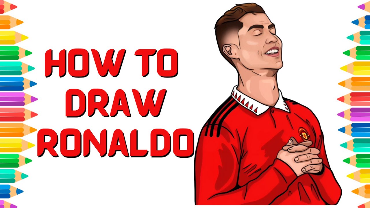 How to Draw a Cristiano Ronaldo Easy Step by Step for Kids | Draw ...