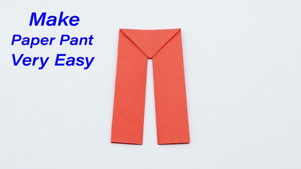 Best Paper Pant Making Tutorial - How To Make a Paper Pant - YouTube